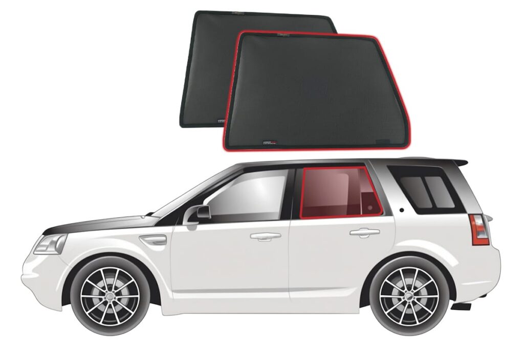 Land Rover Freelander 2 Car Rear Window Snap Shades (L359; 2006-2015 ...