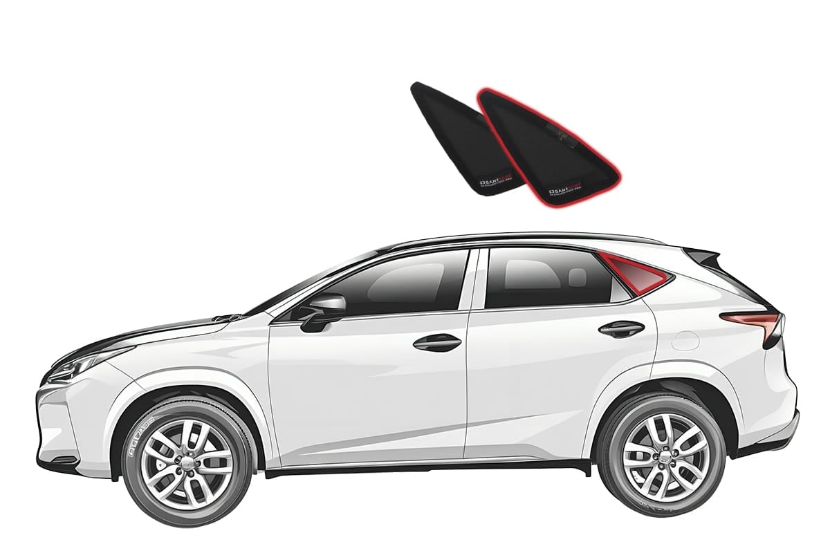 Lexus NX 1st Generation Port Window Snap Shades (AZ10; 2014-2021 ...