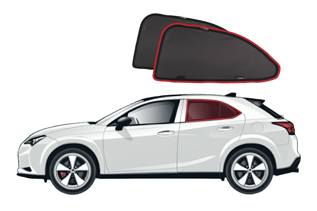 Lexus UX Car Rear Window Snap Shades (2019-Present) - Roof Rack World