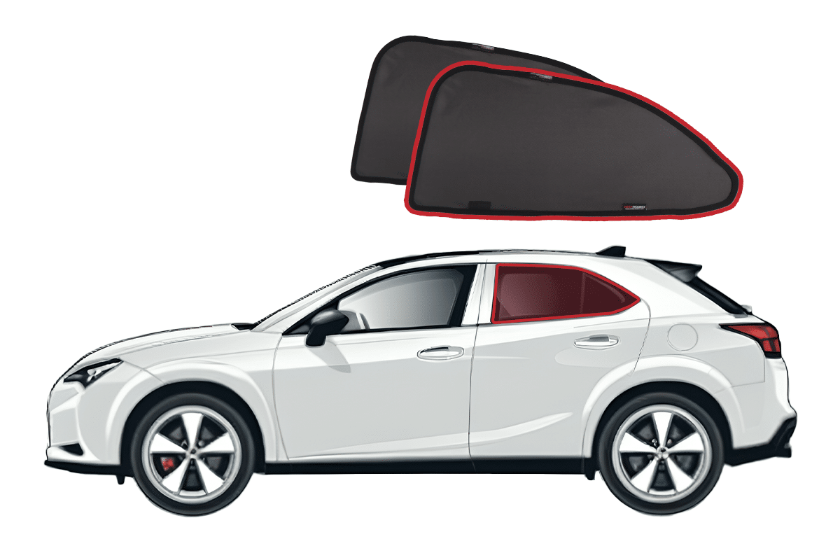 Lexus UX Car Rear Window Snap Shades (2019-Present) - Roof Rack World
