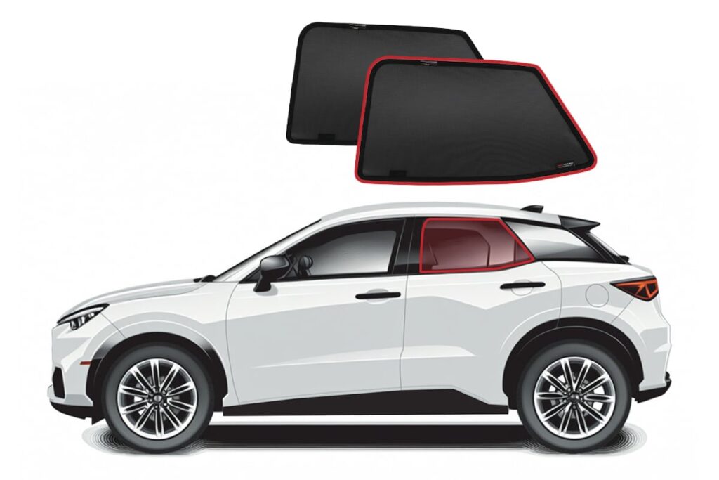 Lexus LBX Car Rear Window Snap Shades (AY10; 2024-Present) - Roof Rack ...