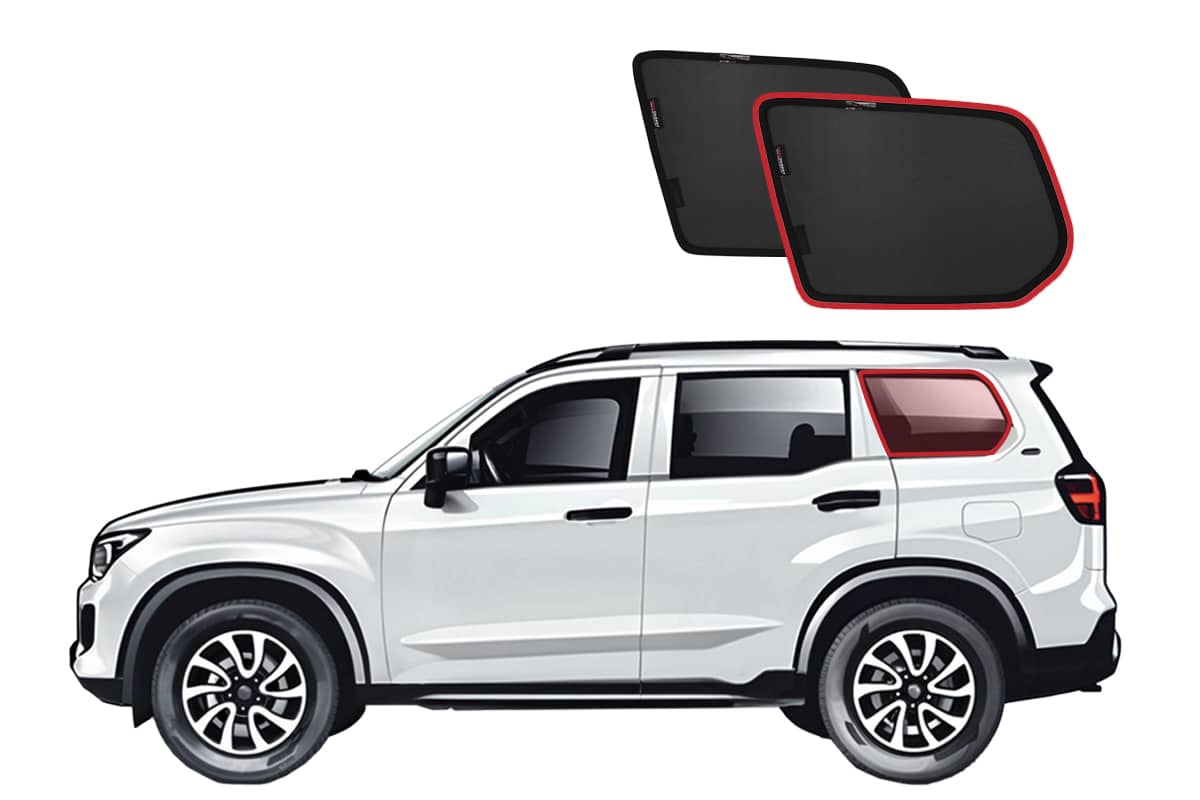 Mahindra Scorpio 2nd Generation Port Window Snap Shades (Z101; 2022 ...