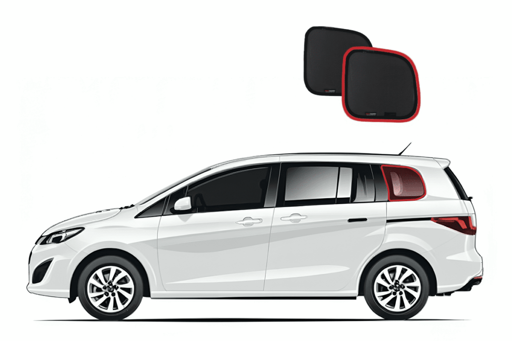 Mazda 5/Premacy 3rd Generation Port Window Snap Shades (CW; 2010-2018 ...