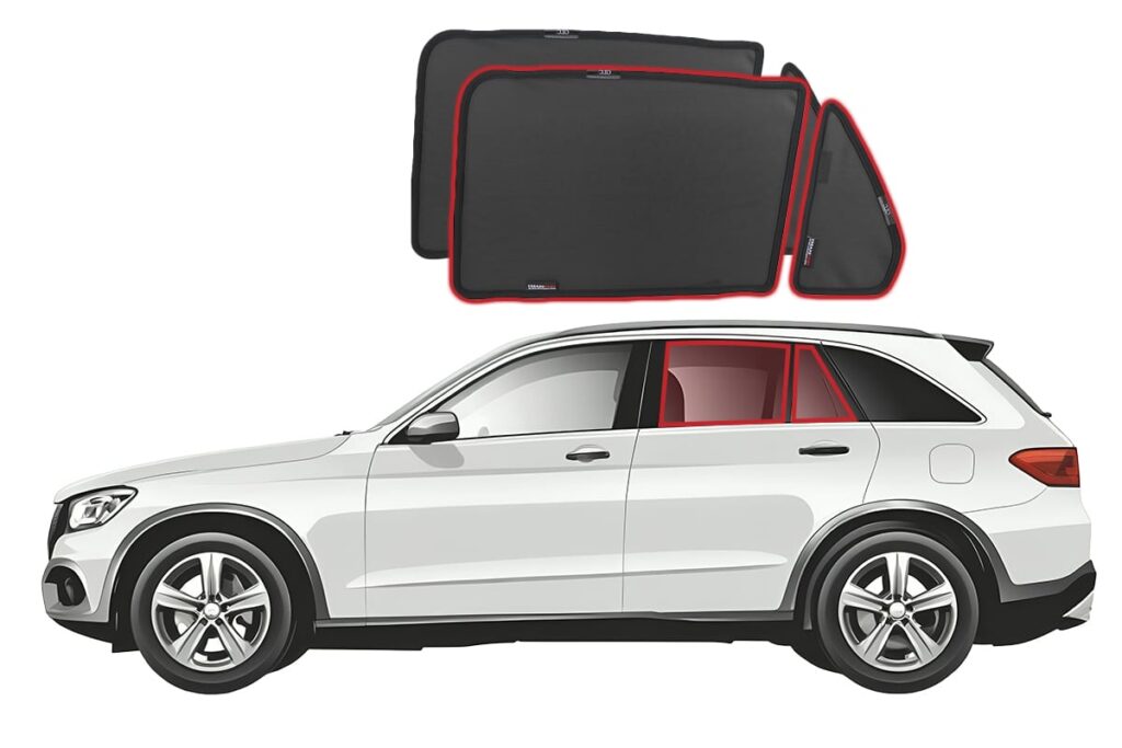 Mercedes-Benz GLC SUV 1st Generation Car Rear Window Snap Shades (X253 ...