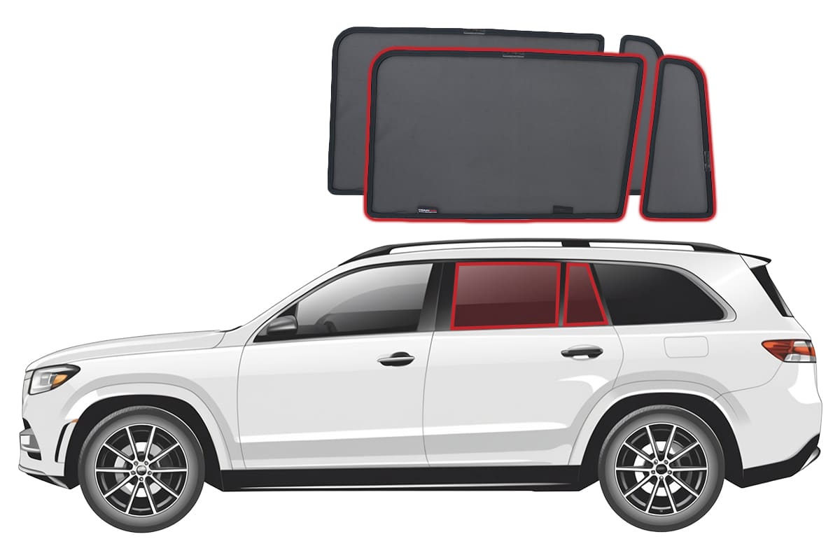 Mercedes-Benz GLS 3rd Generation Car Rear Window Snap Shades (X167 ...