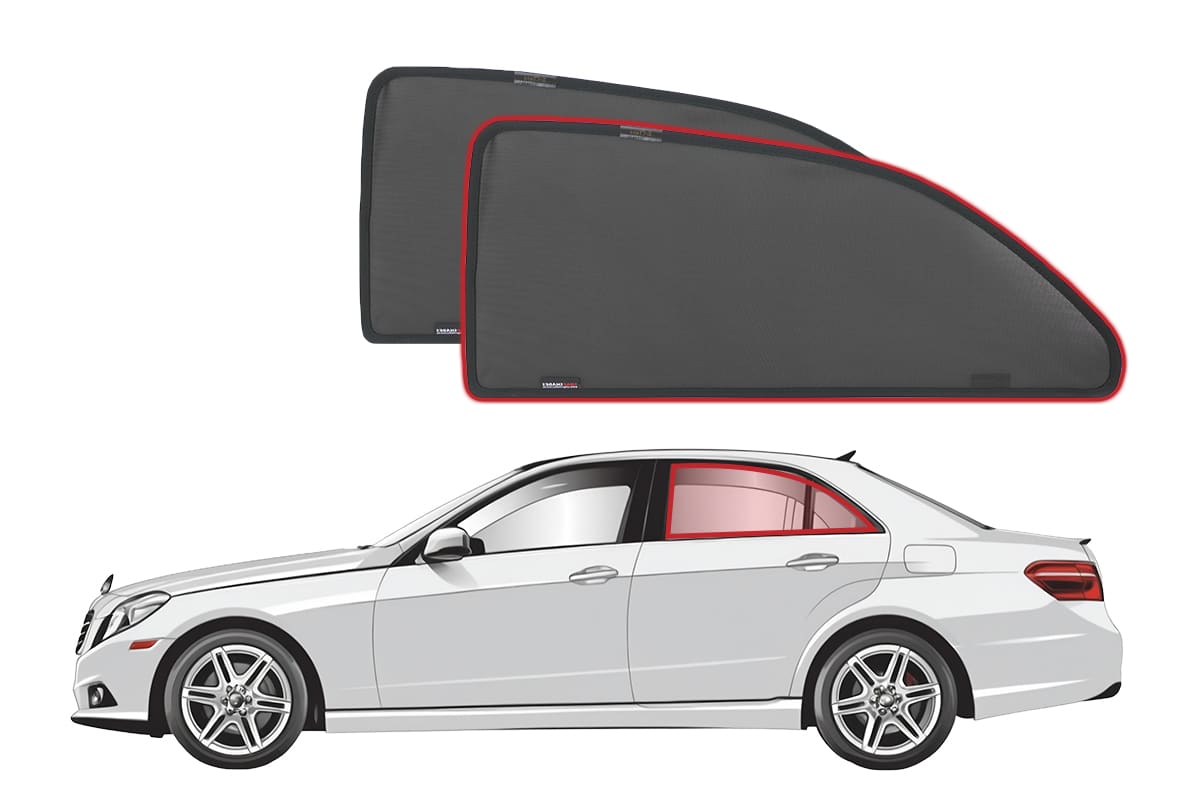Mercedes-Benz E-Class Sedan 4th Generation Car Rear Window Snap Shades ...