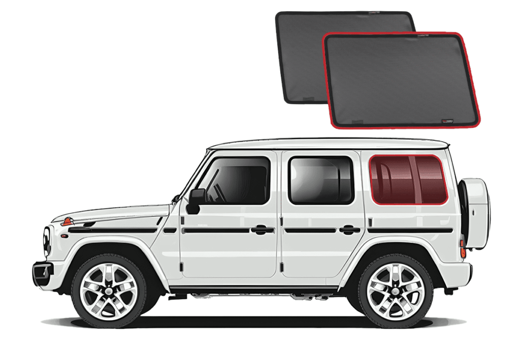 Mercedes-Benz G-Class 2nd Generation Port Window Snap Shades (W463/W465 ...