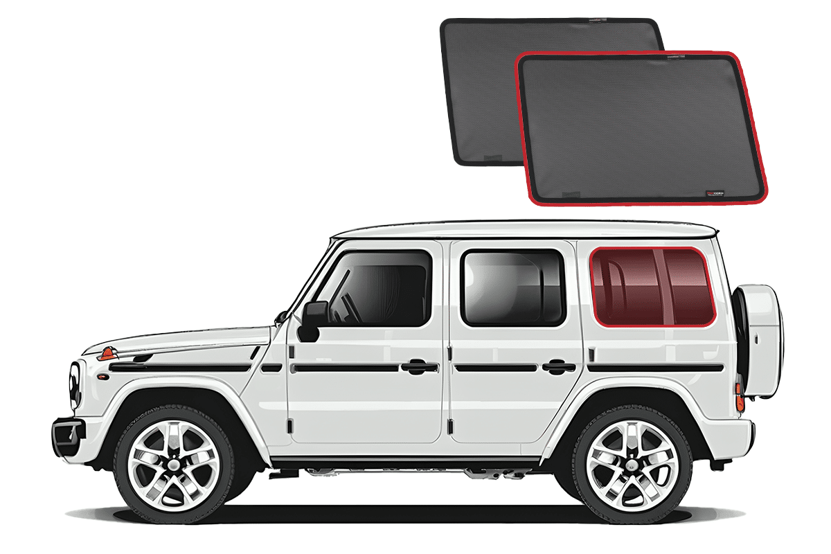 Mercedes-Benz G-Class 2nd Generation Port Window Snap Shades (W463/W465 ...