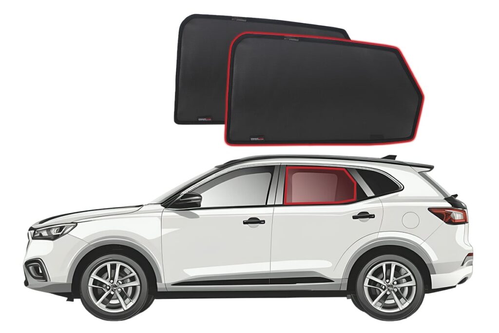 MG HS 1st Generation Car Rear Window Snap Shades (2018-2024) - Roof ...