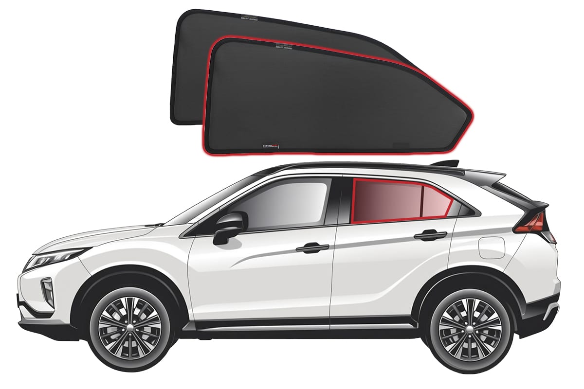 Mitsubishi Eclipse Cross Car Rear Window Snap Shades (2017-Present ...