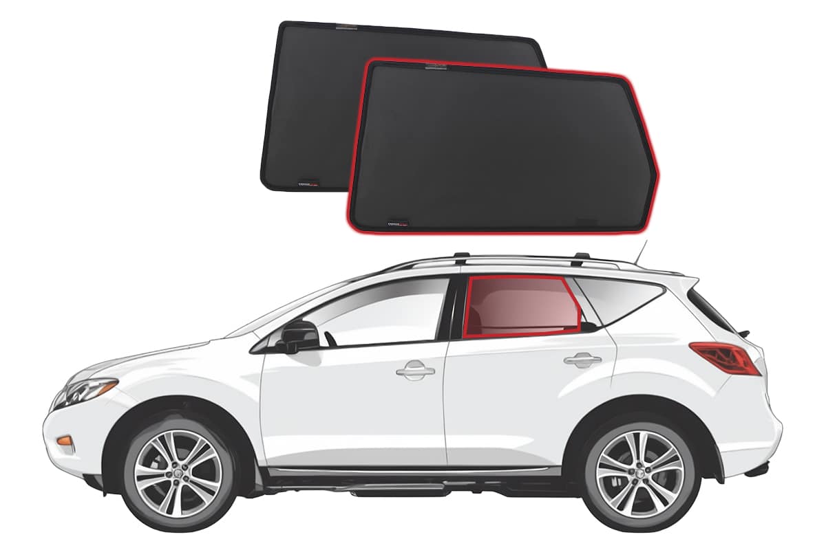 Nissan Murano 2nd Generation Car Rear Window Snap Shades (Z51; 2009 ...