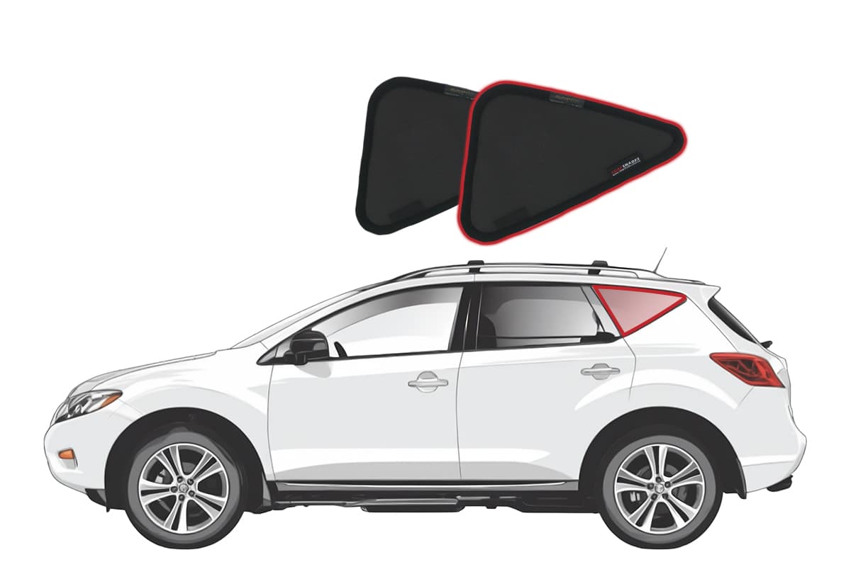 Nissan Murano 2nd Generation Port Window Snap Shades (Z51; 2009-2015 ...
