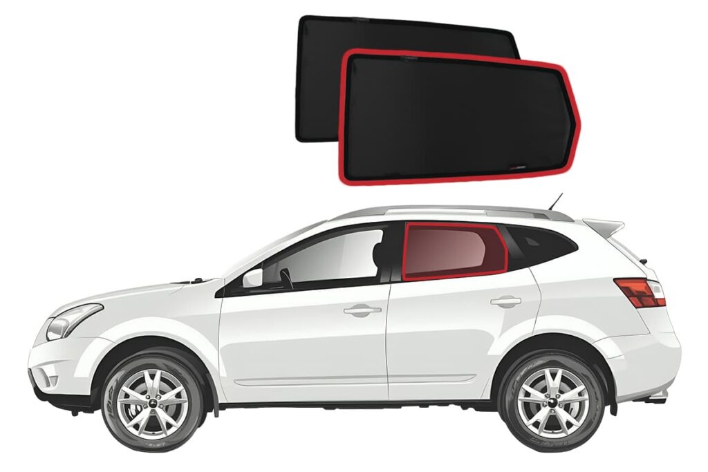 Nissan Rogue 1st Generation Car Rear Window Snap Shades (2008-2015 ...