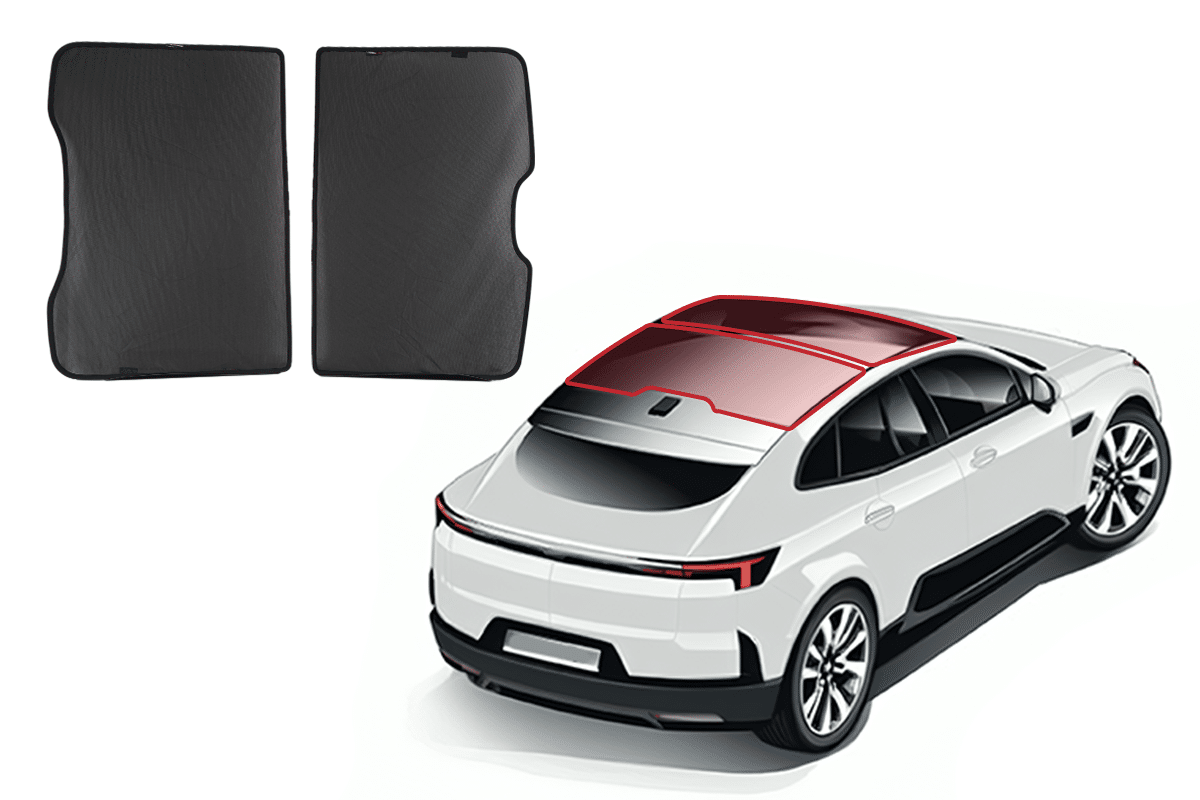 Polestar 4 Panoramic Glass Snap Shades (2024-Present) - Roof Rack World