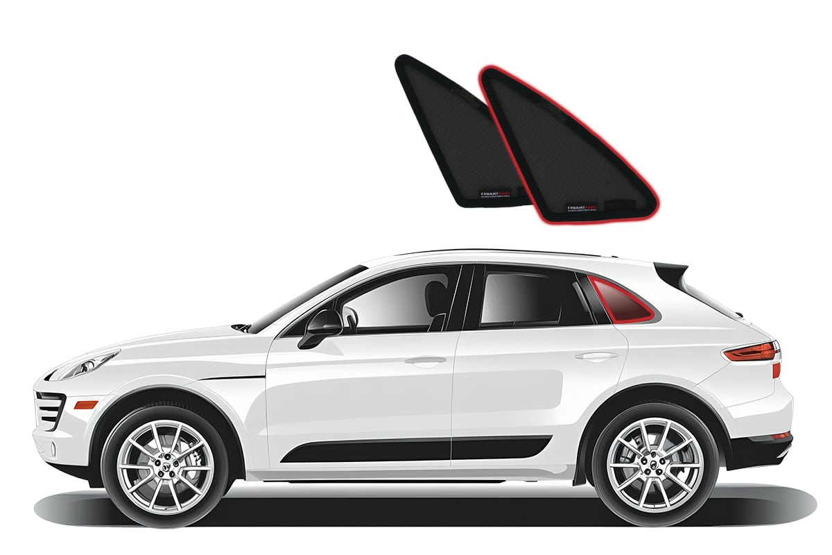 Porsche Macan 1st Generation Port Window Snap Shades (95B; 2014-2025 ...
