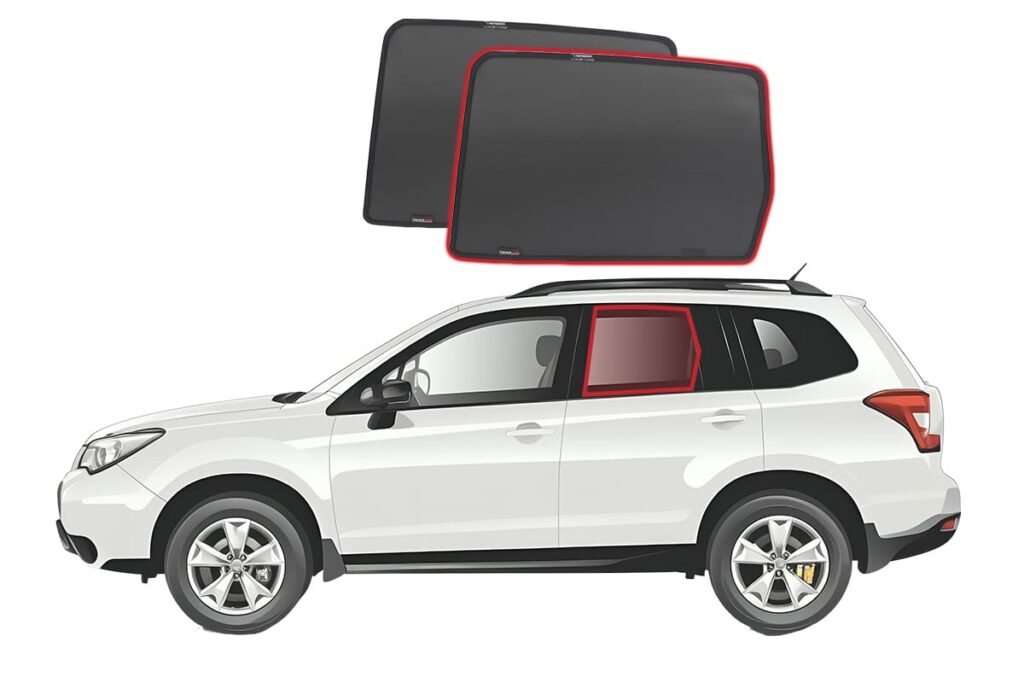 Subaru Forester 4th Generation Car Rear Window Snap Shades (SJ; 2013 ...