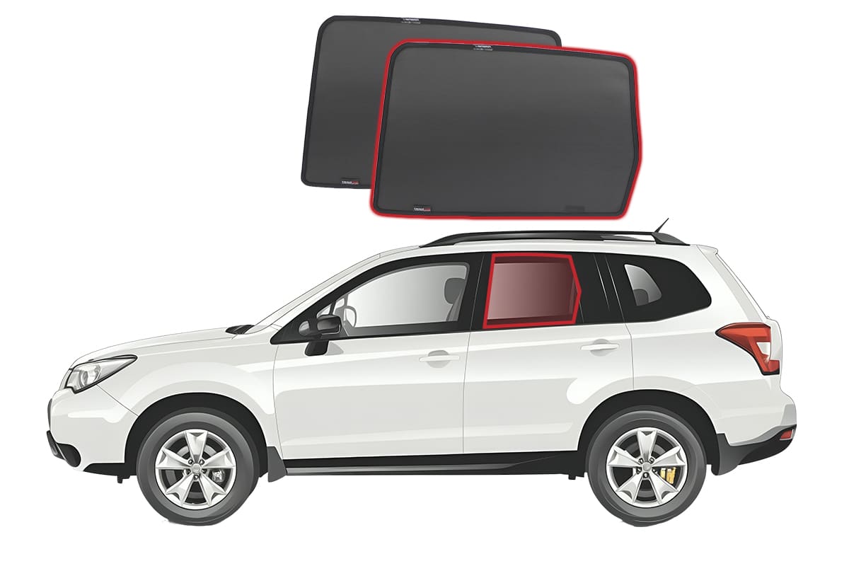 Subaru Forester 4th Generation Car Rear Window Snap Shades (SJ; 2013 ...