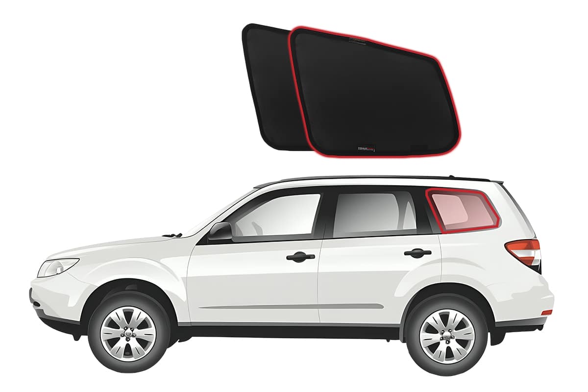 Subaru Forester 3rd Generation Port Window Snap Shades (SH; 2008-2013 ...
