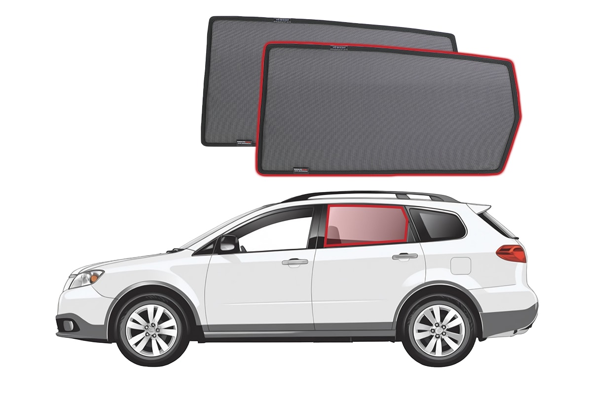 Subaru Tribeca Car Rear Window Snap Shades (2006-2014) - Roof Rack World