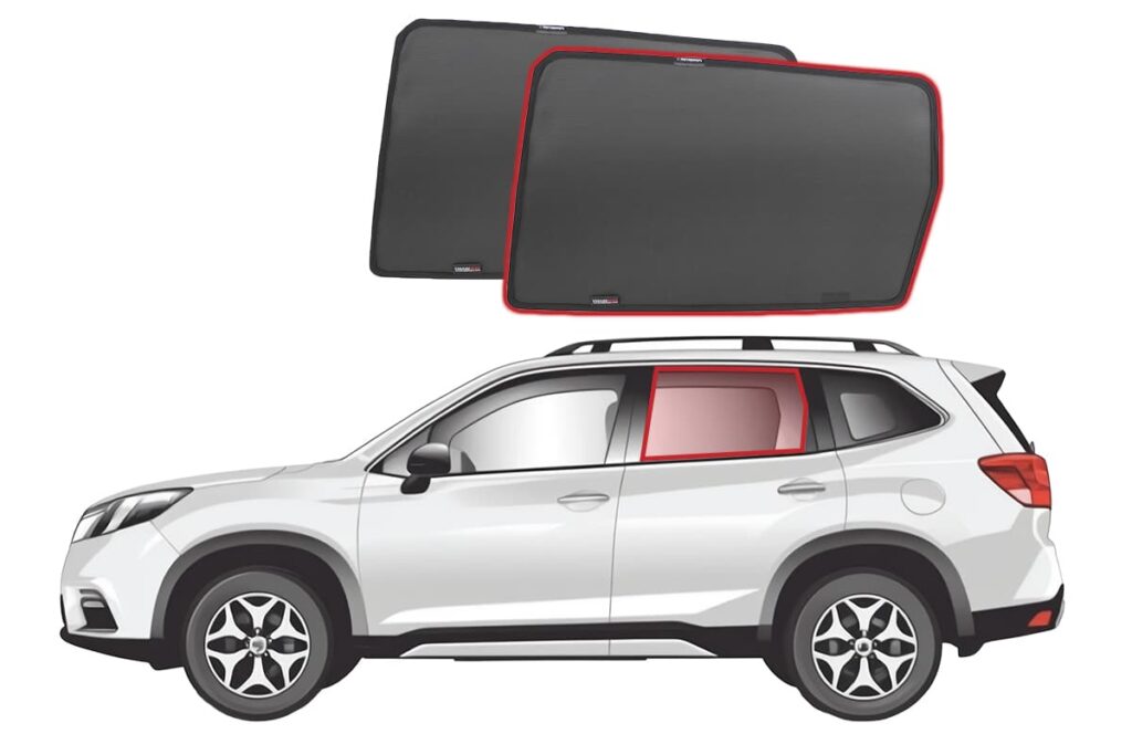 Subaru Forester 5th Generation Car Rear Window Snap Shades (SK; 2018 ...