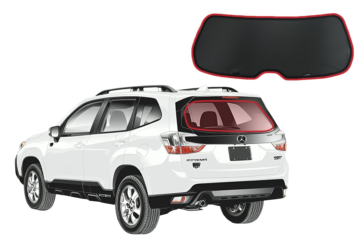 Subaru Forester 5th Generation Rear Windscreen Snap Shades (SK; 2018 ...