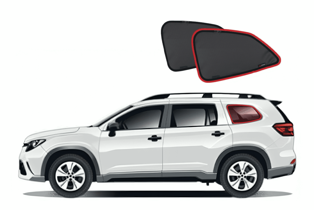 Subaru Ascent Port Window Snap Shades (WM; 2019-Present) - Roof Rack World