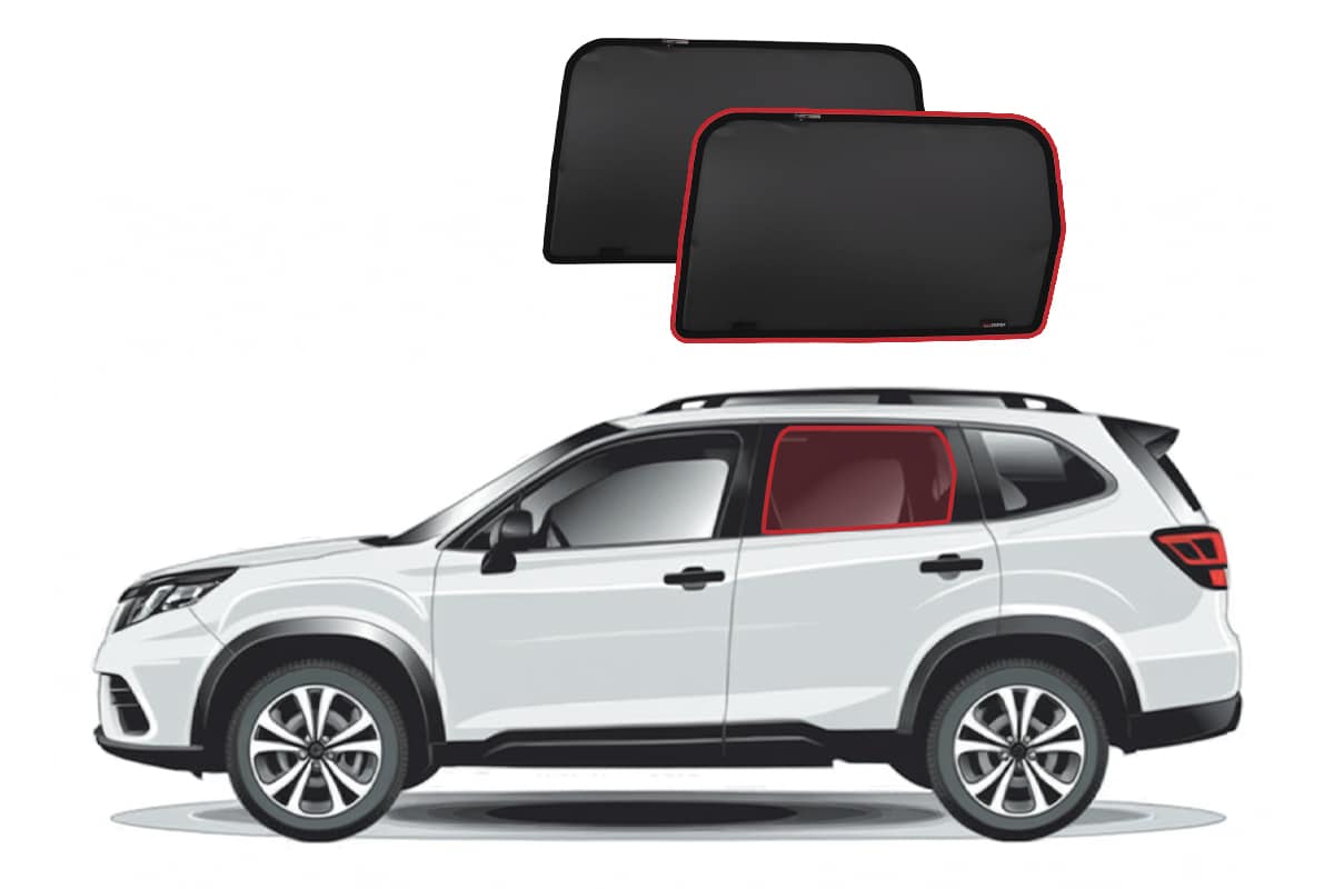 Subaru Forester 6th Generation Car Rear Window Snap Shades (SL; 2025 ...
