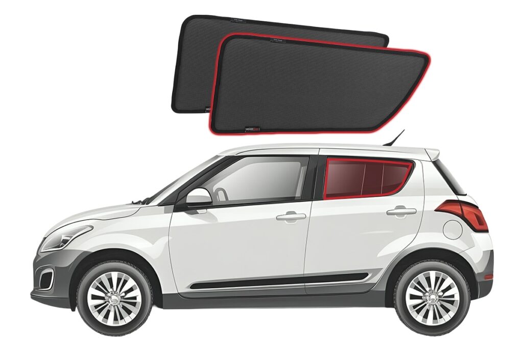 Suzuki Swift 2nd Generation Car Rear Window Snap Shades (AZG; 2010-2017 ...