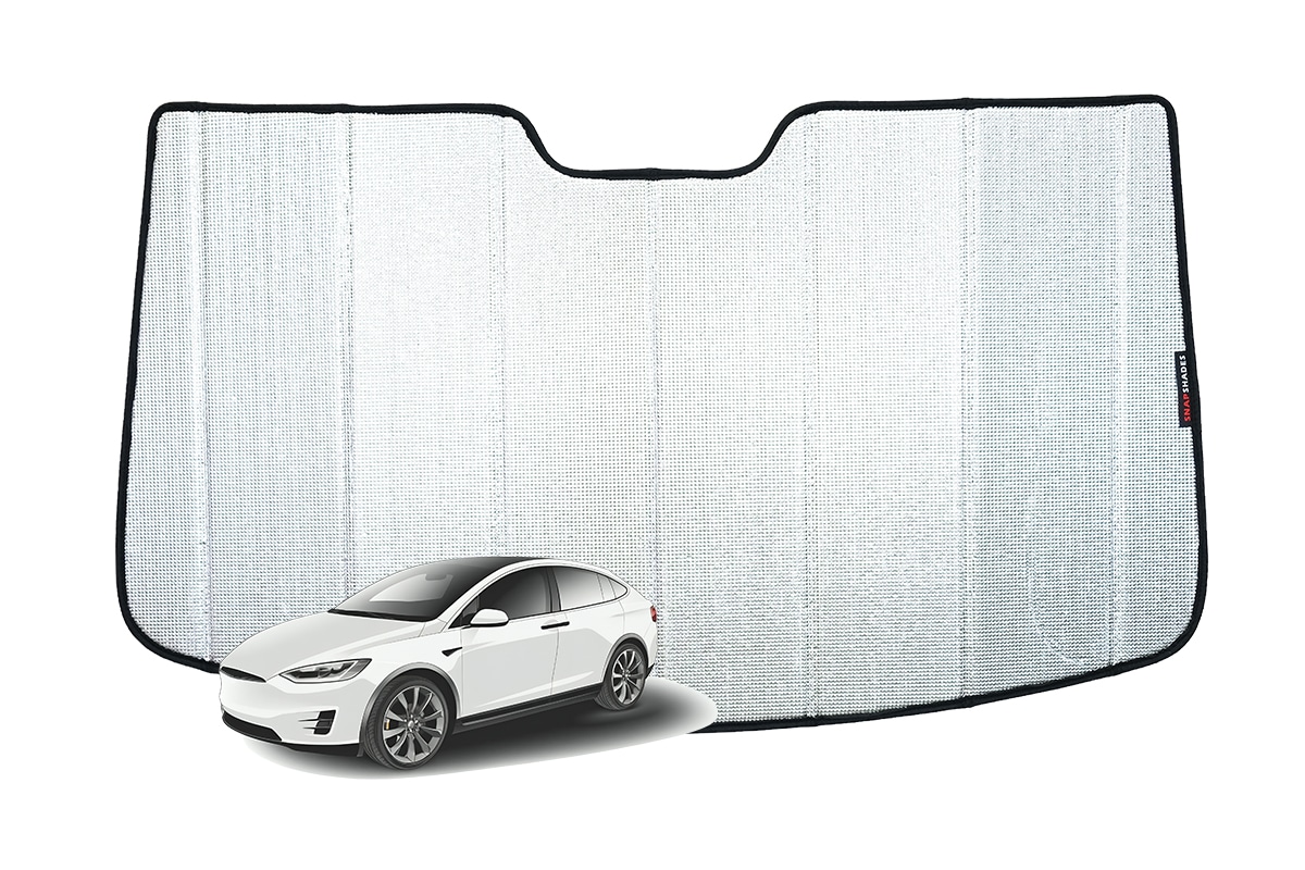 Tesla Model X Front Windscreen Sun Snap Shades (2015-Present) - Roof ...