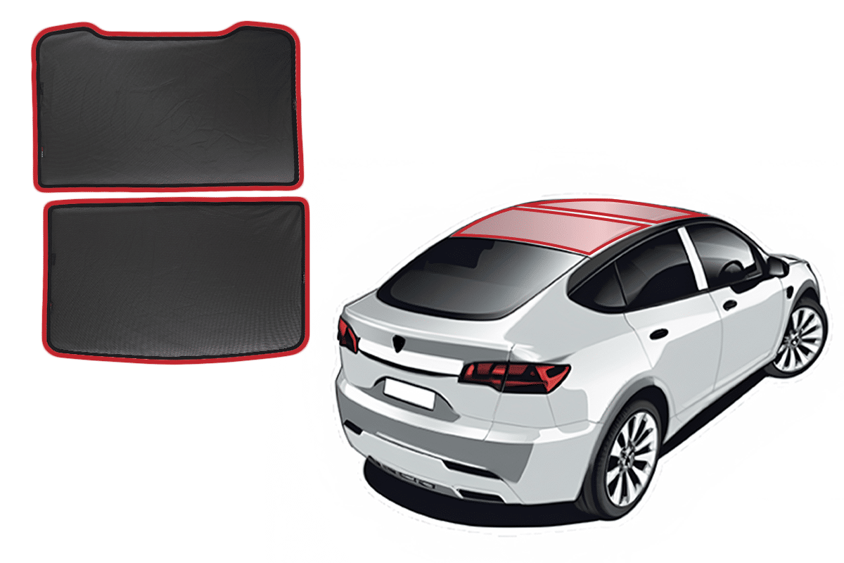Tesla Model Y (Facelift) Panoramic Glass Snap Shades (2025-Present ...
