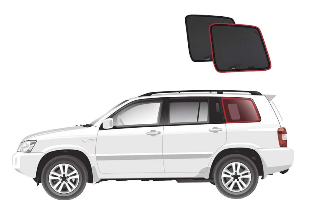 Toyota Kluger/Highlander 1st Generation Port Window Snap Shades (XU20 ...