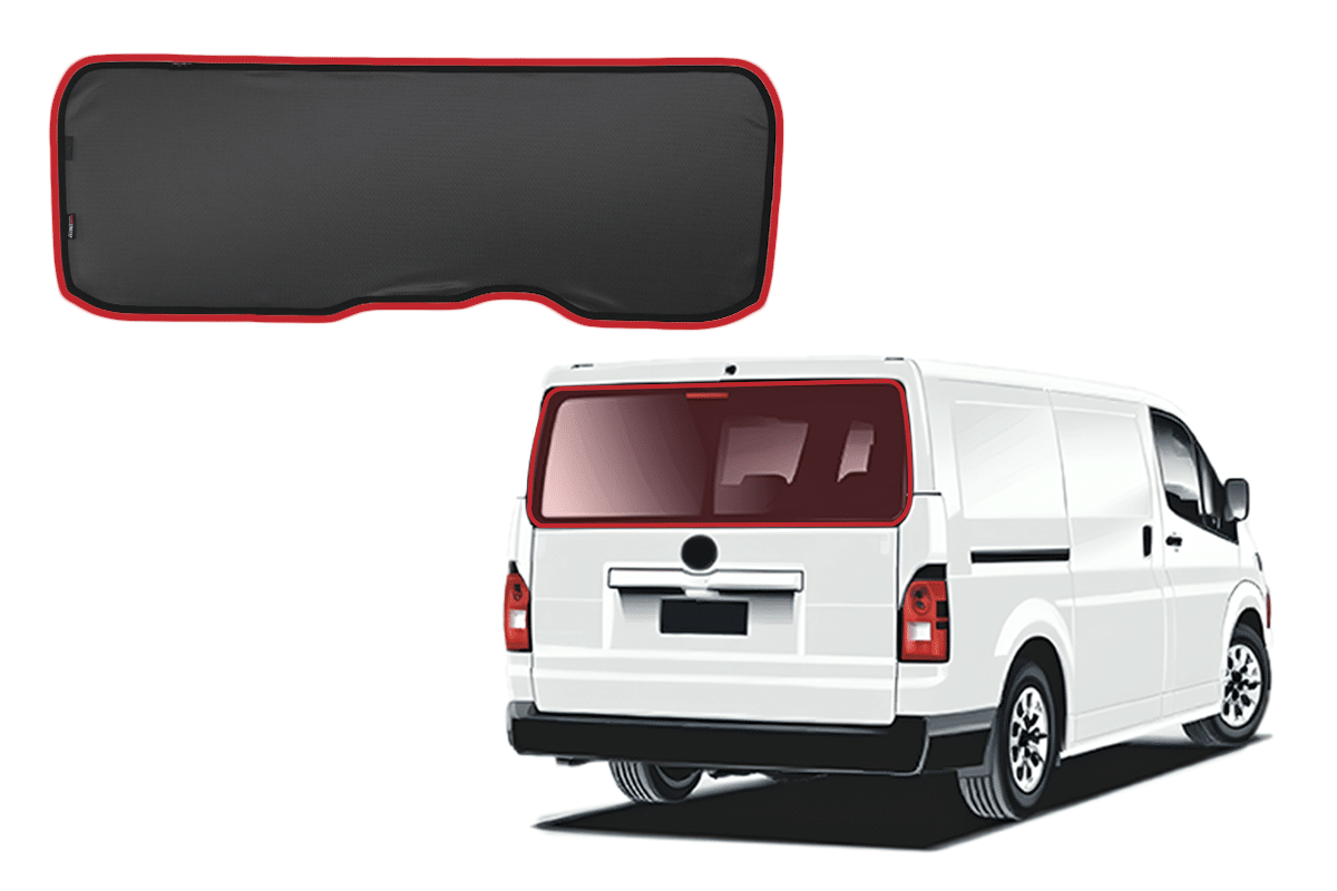 Toyota HiAce Commuter 6th Generation Rear Windscreen Snap Shades (SLWB ...