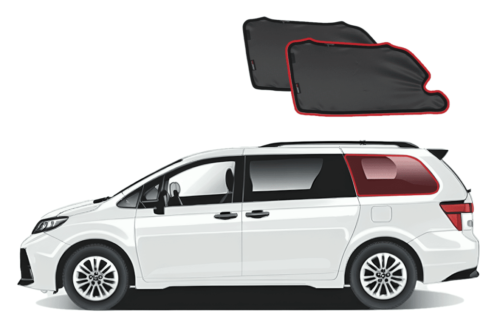 Toyota Sienna 3rd Generation Port Window Snap Shades (XL30; 2011-2020 ...
