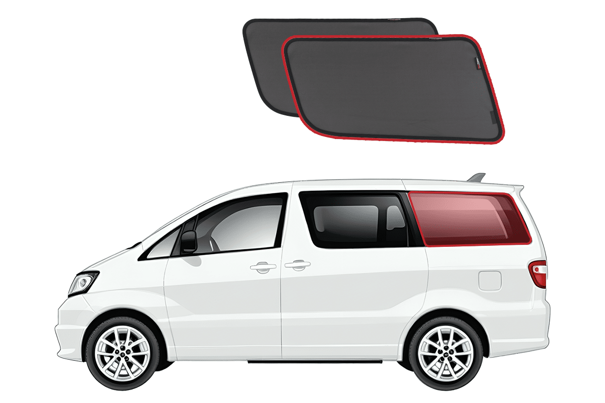Toyota Alphard 1st Generation Port Window Snap Shades (AH10; 2002-2008 ...