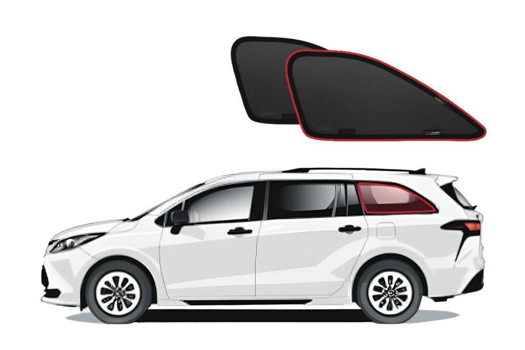 Toyota Sienna 4th Generation Port Window Snap Shades (XL40; 2020 ...