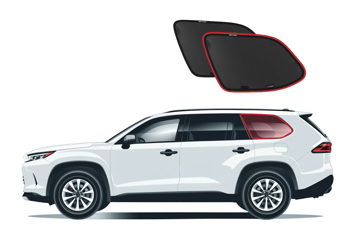 Toyota Grand Highlander 1st Generation Port Window Snap Shades (AS10 ...