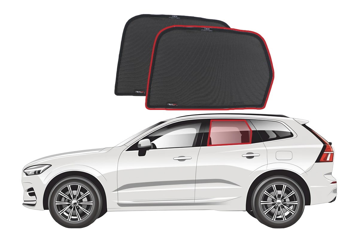 Volvo XC60 2nd Generation Car Rear Window Snap Shades (2017-Present ...