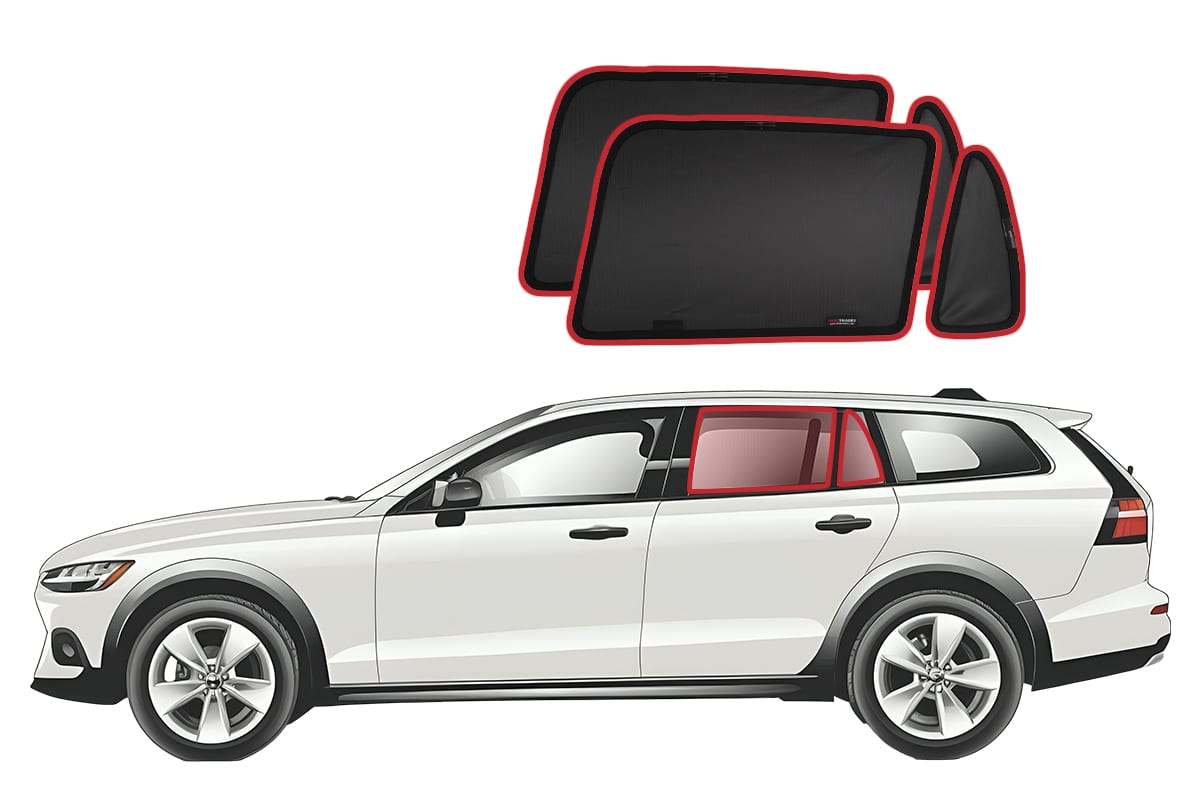 Volvo V60 2nd Generation Car Rear Window Snap Shades (2018-Present ...