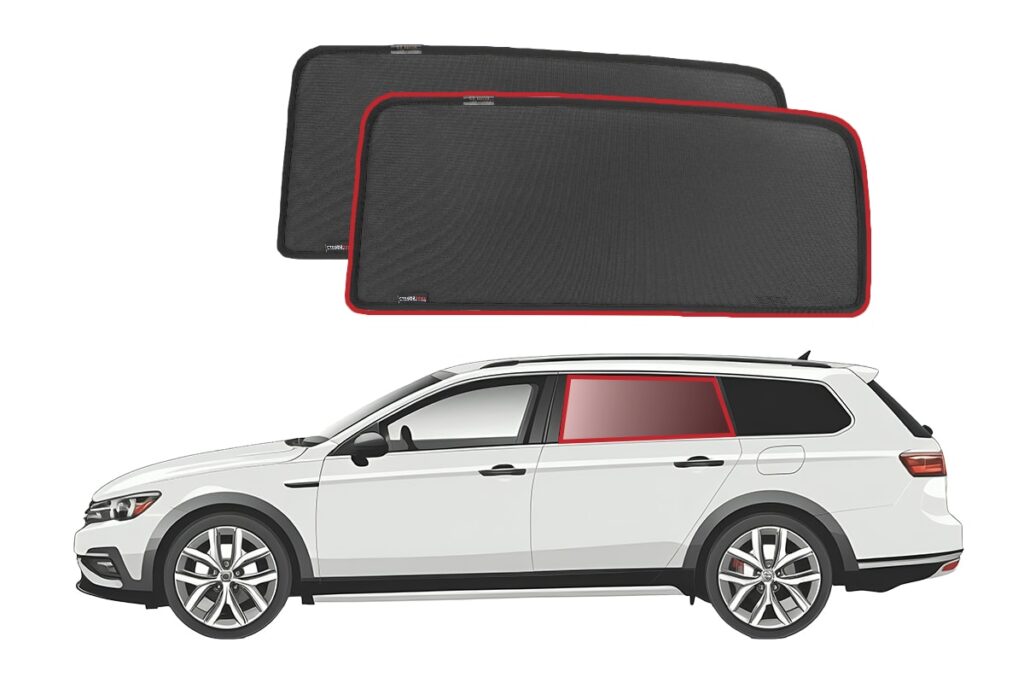 Volkswagen Passat Wagon Car Rear Window Snap Shades (B8; 2015-2023 ...
