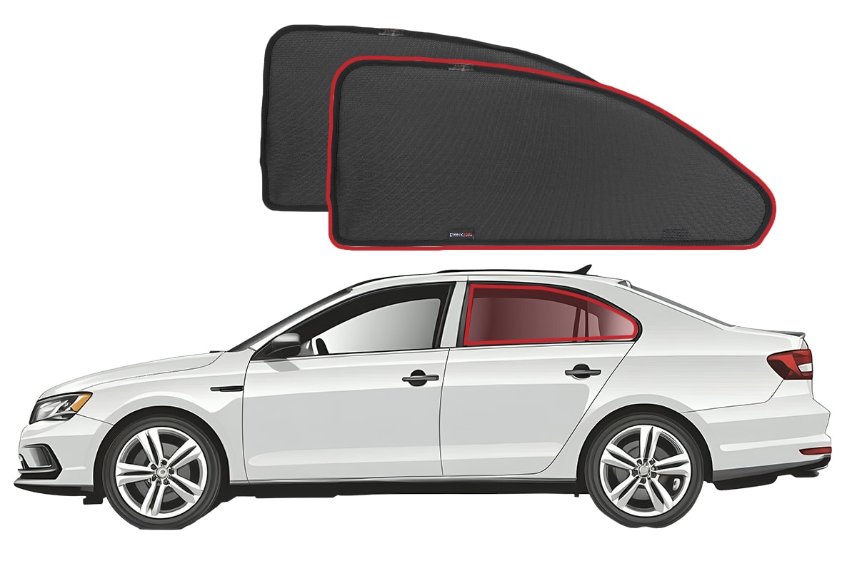 Volkswagen Jetta Sedan 6th Generation Car Rear Window Snap Shades (A6 ...