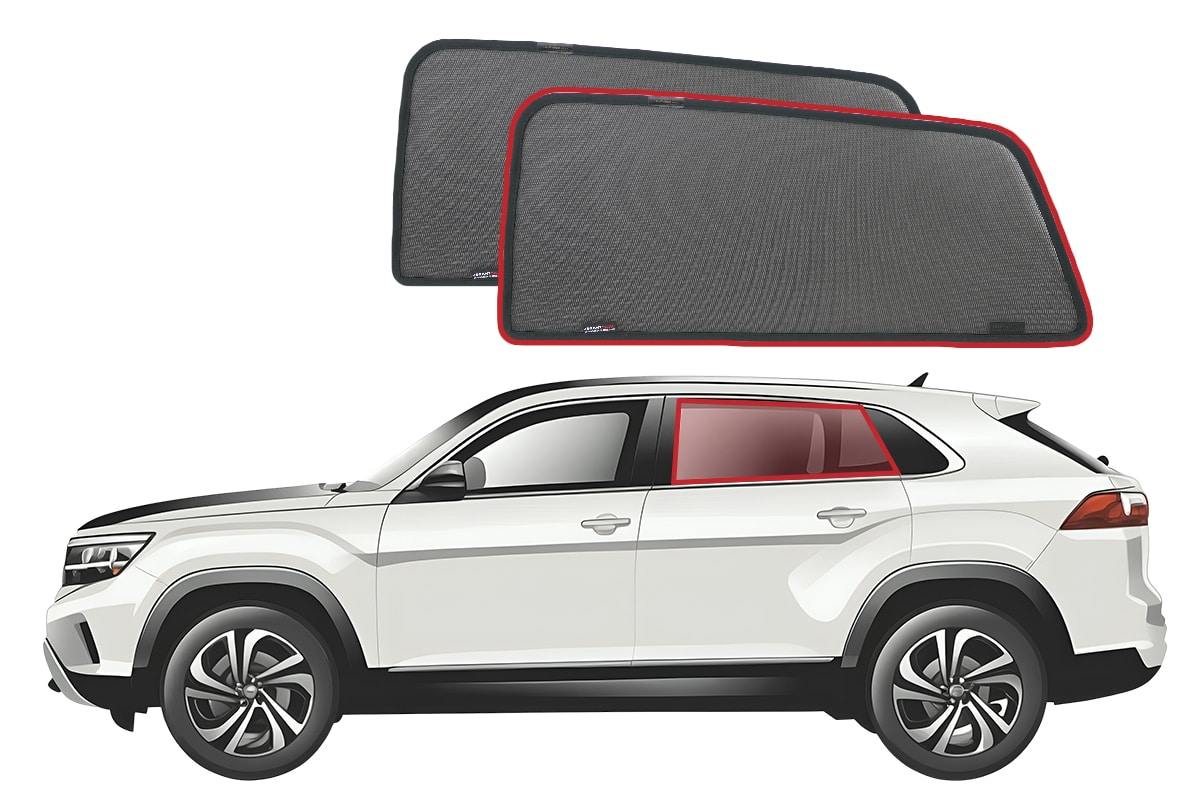 Volkswagen Atlas Cross Sport/Teramont X Car Rear Window Snap Shades ...