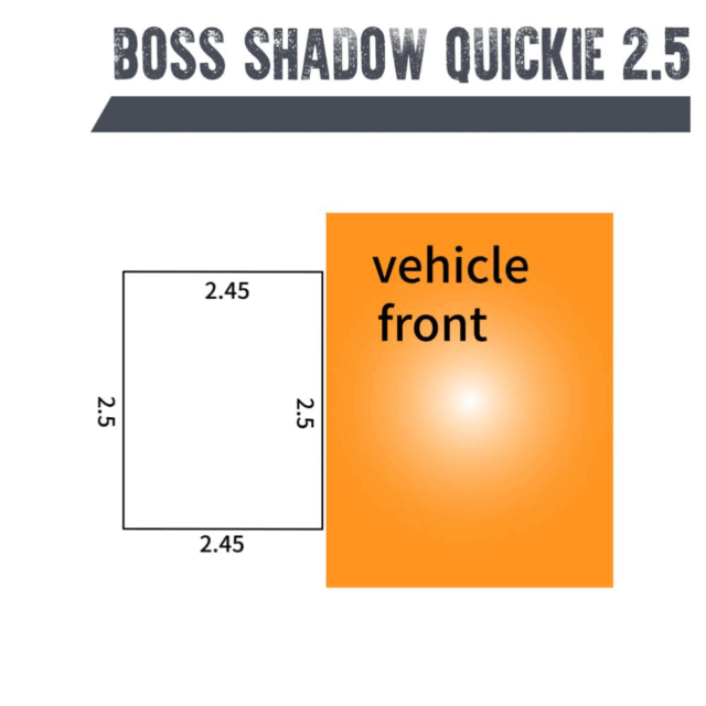 Camp Boss | Boss Shadow Quickie 2.5 Awning - Roof Rack World